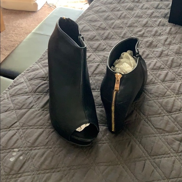 Shoes | Blank Wedge Mini Boots | Poshmark